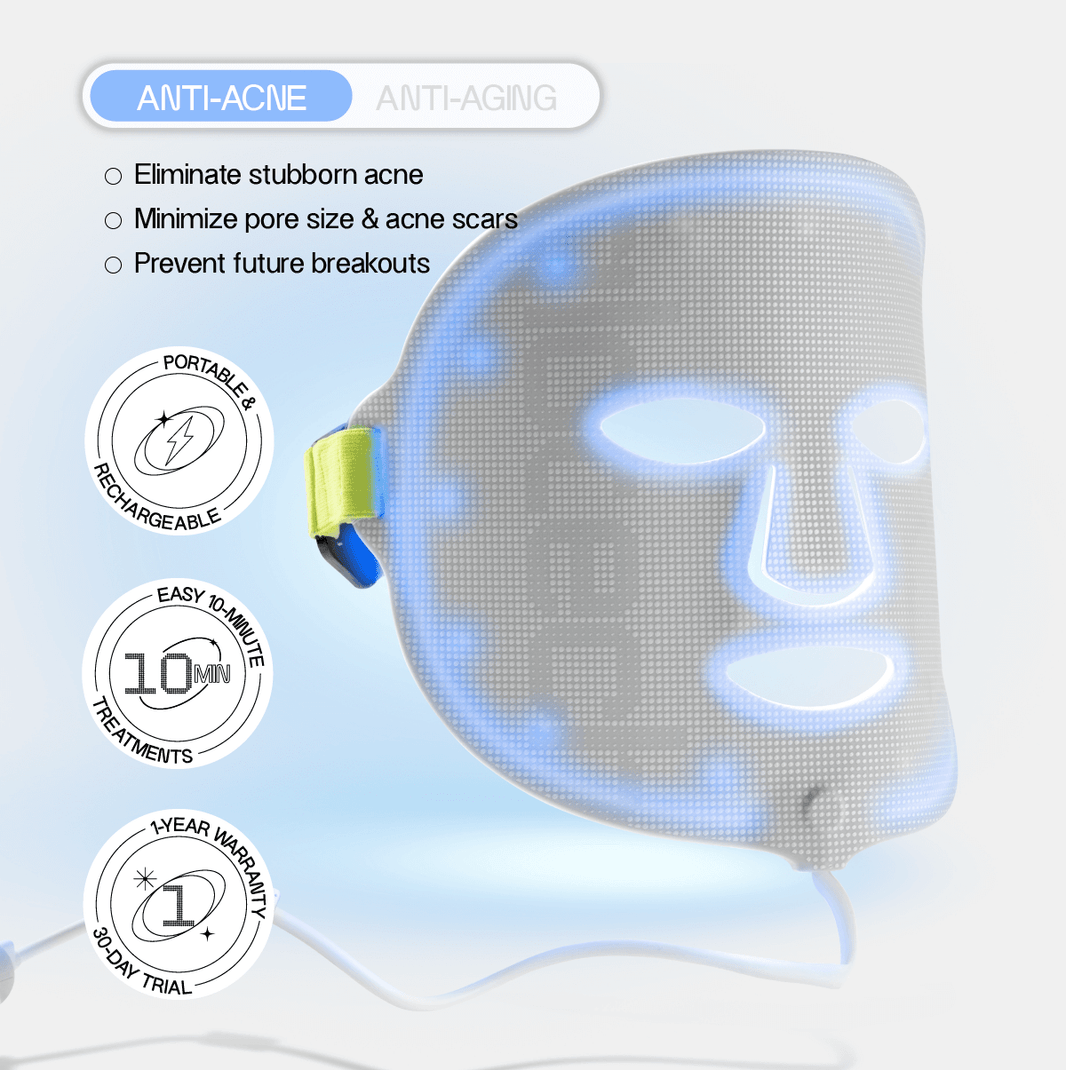 Glotech™ Mask + Collar Red Light Therapy | LED Esthetics