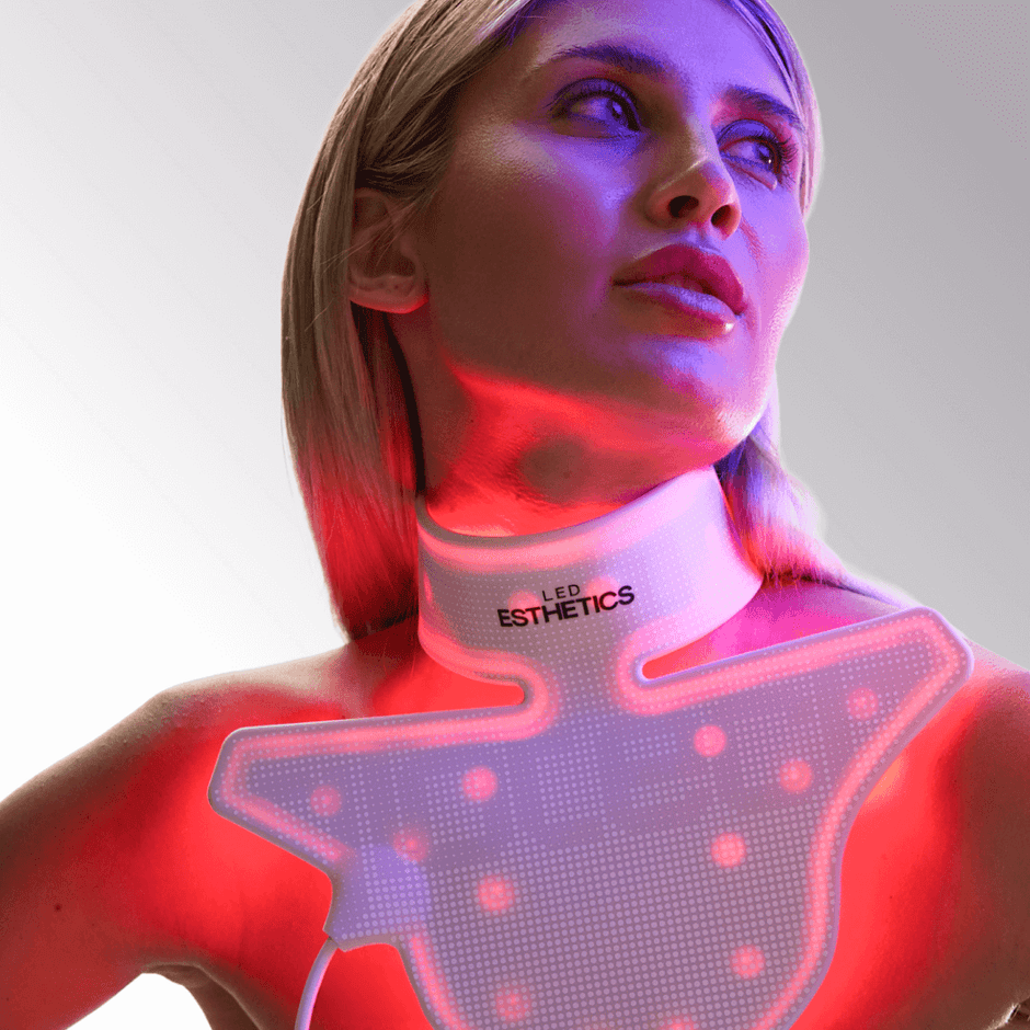 Glotech™ Collar Red Light Therapy for Neck & Chest | LED Esthetics